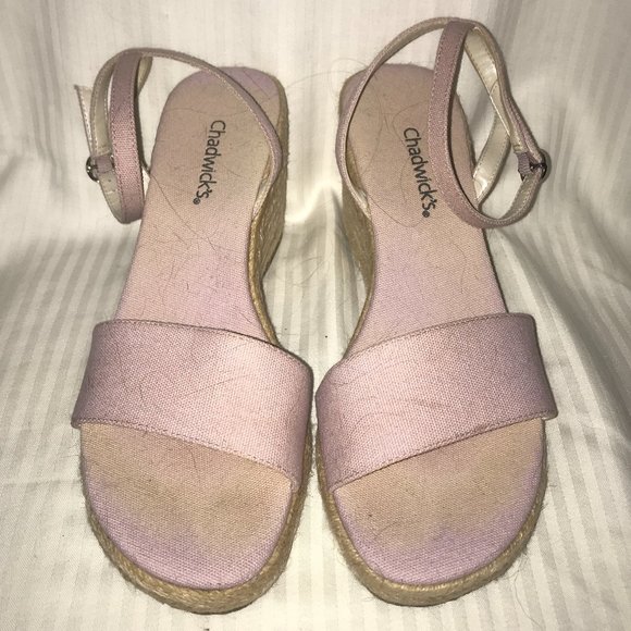 Chadwicks | Shoes | Perfect In Box Chadwicks Lavender Strappy Wedge ...